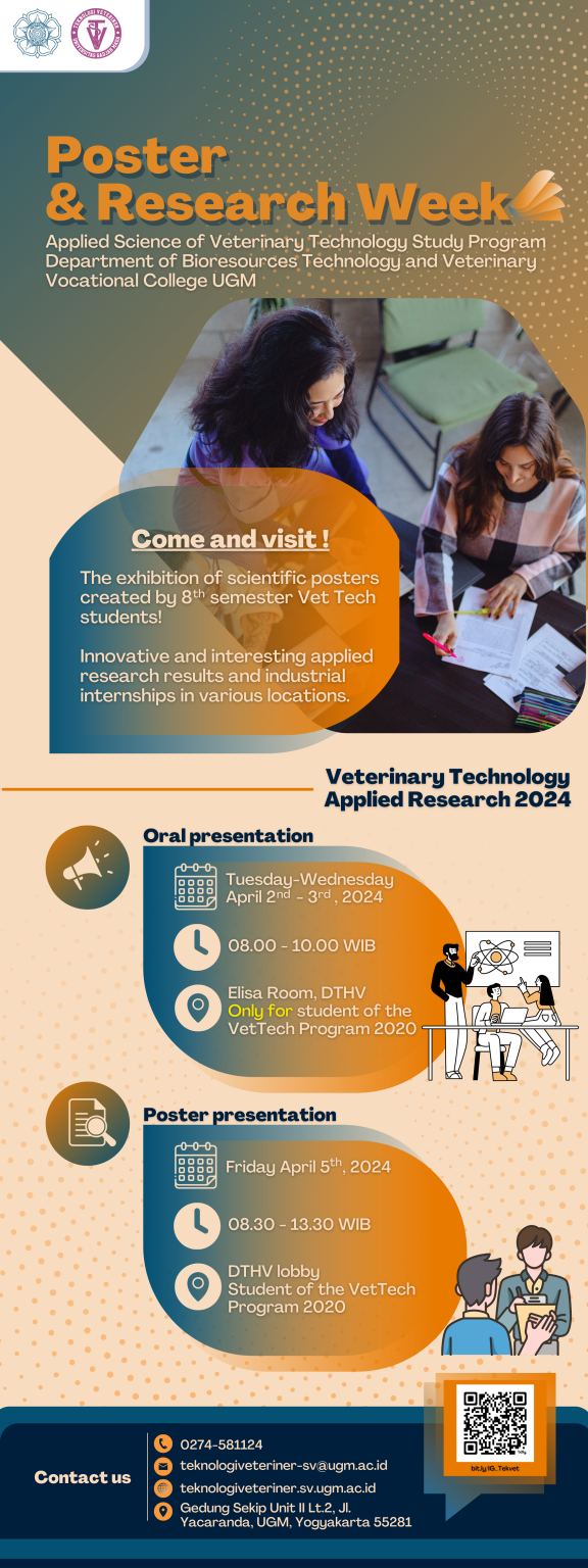Poster & Research Week! Prodi Sarjana Terapan Teknologi Veteriner ...