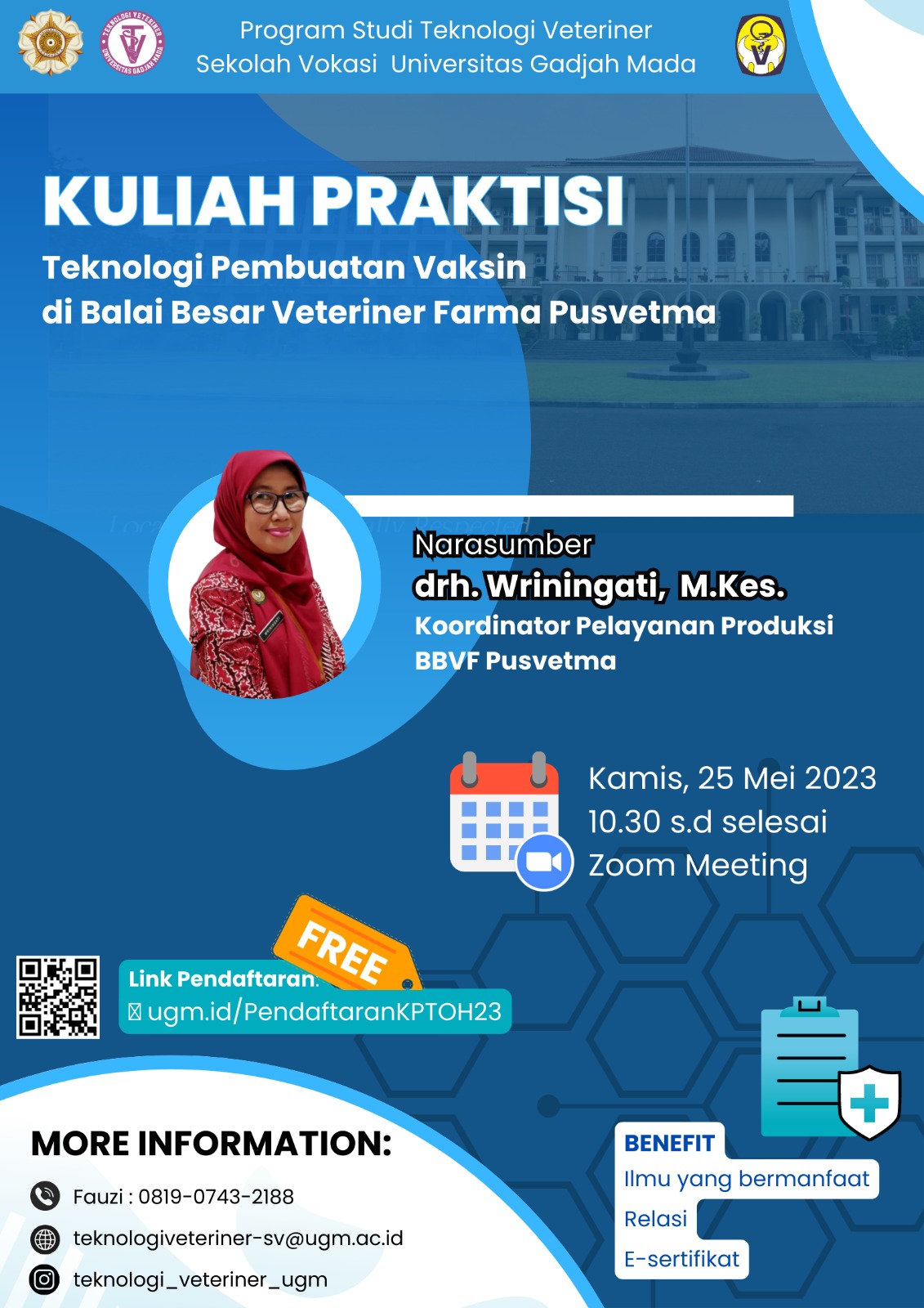 Kuliah Praktisi Teknologi Pembuatan Vaksin di Balai Besar Veteriner ...